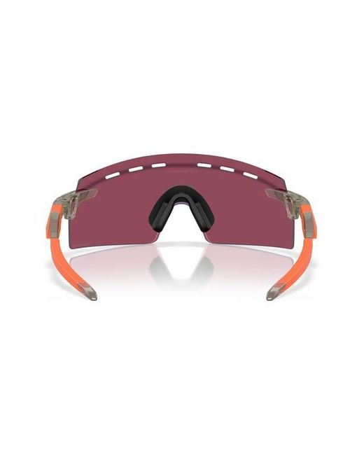 Oakley Encoder Strike 39Mm Prizm Rimless Wrap Shield Sunglasses in Pink ...