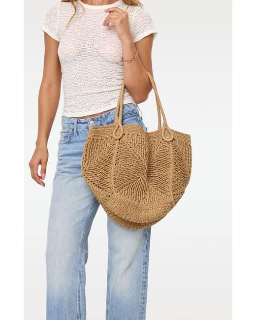 LSPACE Paloma Raffia Tote in Brown | Lyst