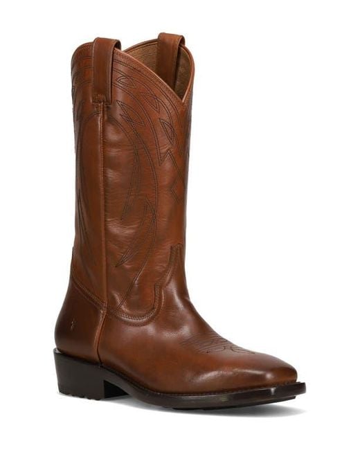 Frye Nash Deco Western Boot in Brown for Men | Lyst