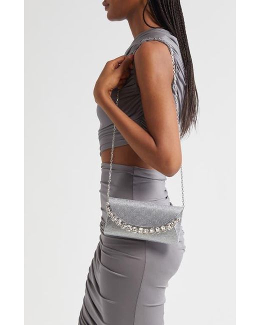 Judith Leiber Taylor Crystal Envelope Clutch | Lyst
