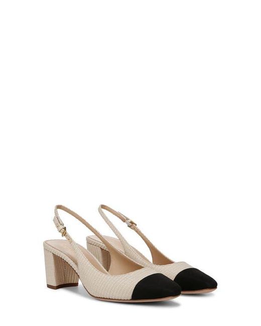 Veronica Beard Cap Toe Slingback Pump in Natural | Lyst