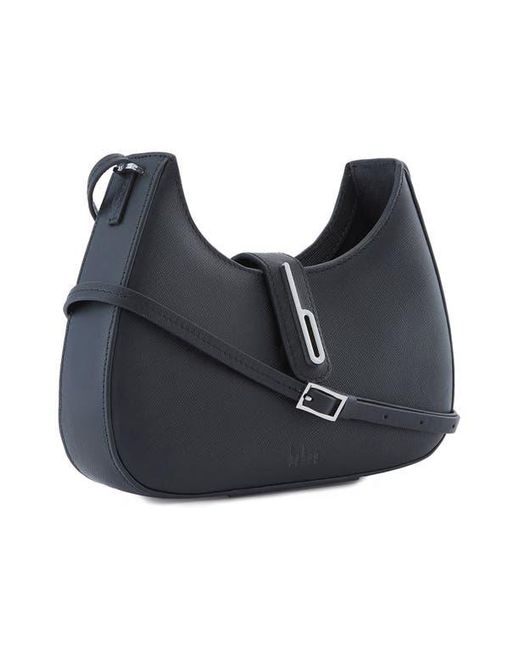 BEHNO Mini Leena Saffiano Leather Crossbody Bag in Blue | Lyst