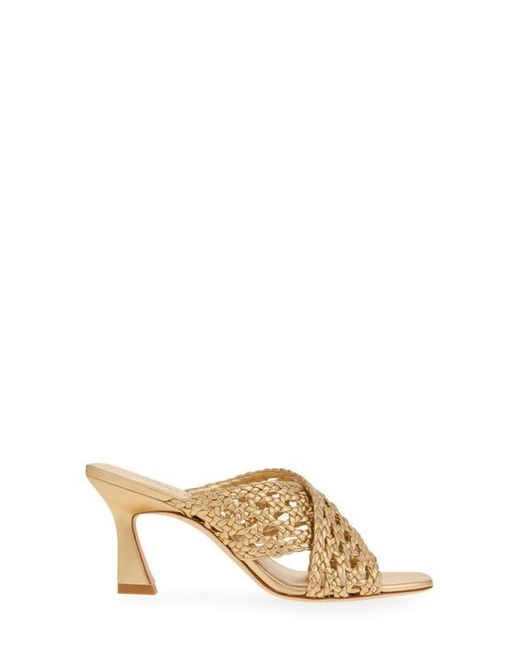 Stuart Weitzman Thea Slide 75 Sandal in Metallic | Lyst