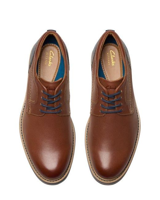 Clarks Monahan Plain Toe Oxford in Brown for Men | Lyst