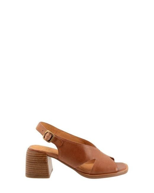 EOS FOOTWEAR Isadora Slingback Sandal in Brown | Lyst