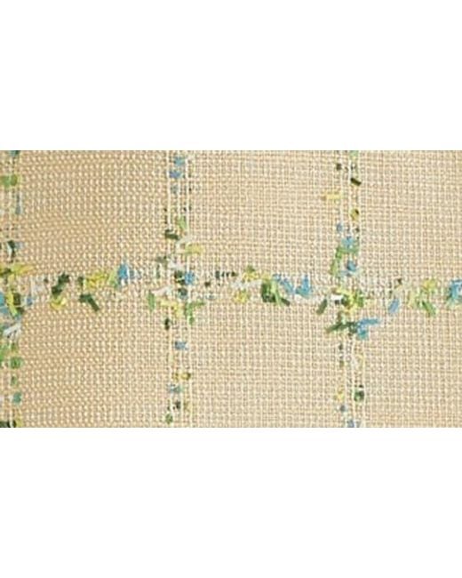 Amanda Uprichard Bethany Tweed Check Strapless Skort Romper in Yellow ...