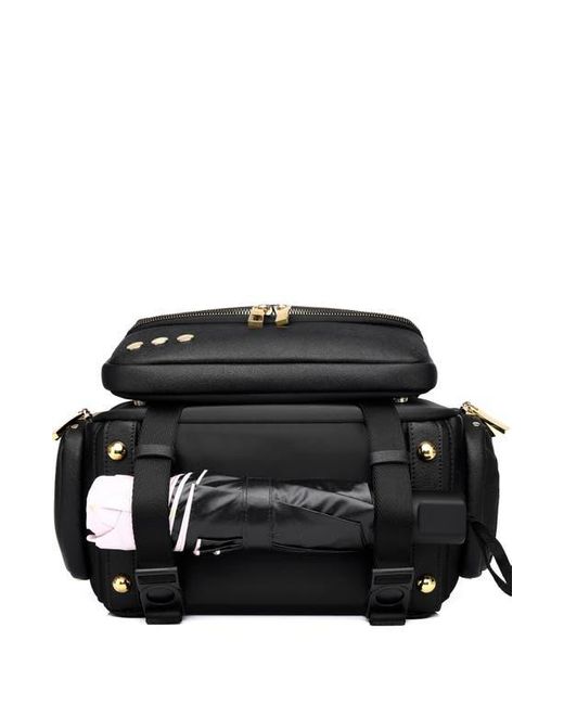 Lux and Nyx Zoe 15-Inch Laptop Backpack With Detachable Clutch in Black ...