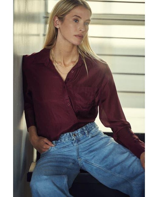 The Shirt The Silk Shirt in Purple | Lyst