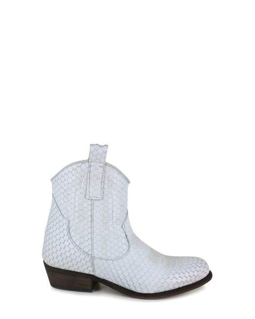 Zigi Artisan Mireya Lizard Embossed Western Boot in Blue | Lyst