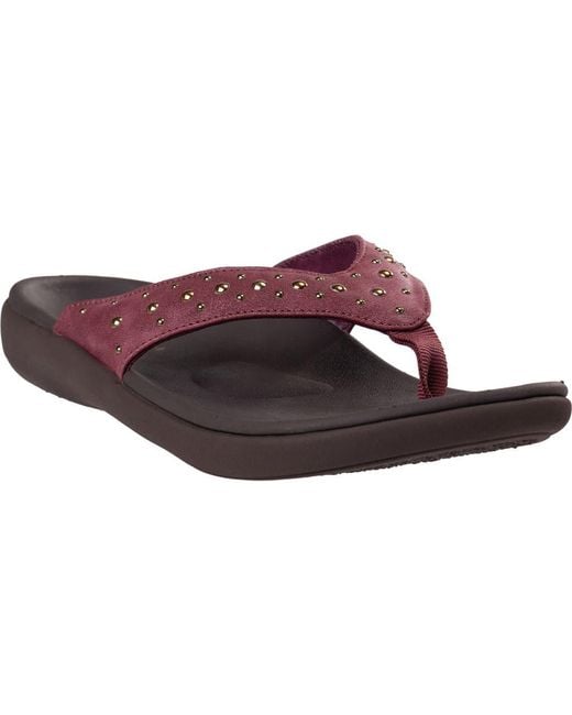 Revitalign Yumi Fresca Flip Flop in Brown | Lyst