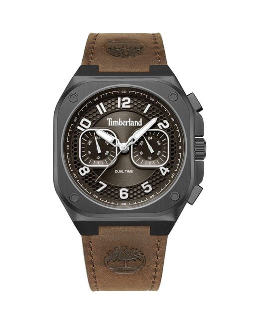 Timberland Mackinac Multifunction Chronograph Leather Strap Watch, 44Mm ...