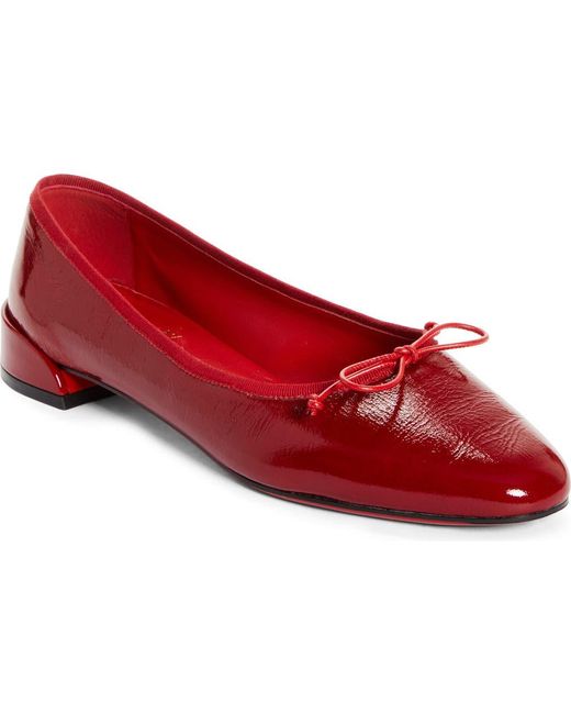 Christian Louboutin Sweetie Jane Bow Ballet Flat in Red | Lyst