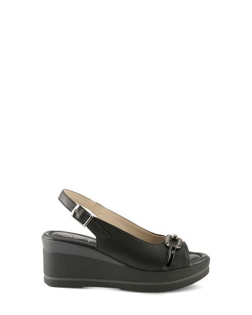 Spring Step Tamra Wedge Slingback Sandal in Gray | Lyst