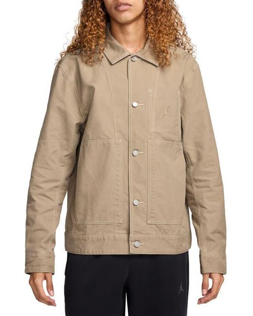 Nike Essentials Chicago Canvas Jacket in Natural for Men | Lyst