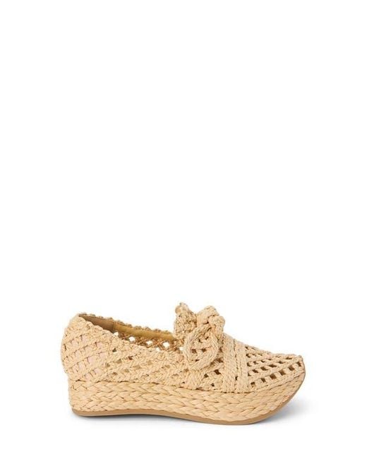 Matisse Espanola Woven Raffia Platform Sneaker in Natural | Lyst