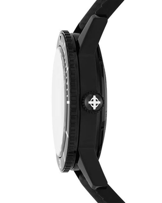 Zodiac Compression Diver Skeleton Rubber Strap Watch, 40Mm in Black for ...