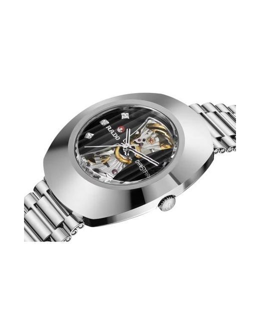 Rado Diastar Original Skeleton Open Heart Automatic Bracelet Watch, 35Mm in Gray | Lyst
