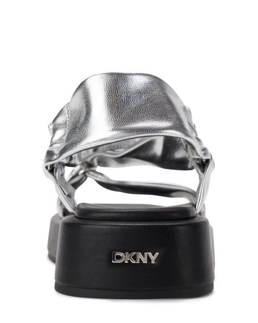 DKNY Platform Sandal in White | Lyst