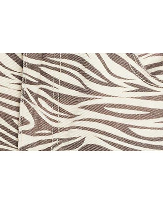 Lioness Top Model Low Rise Wide Leg Jeans in Natural | Lyst