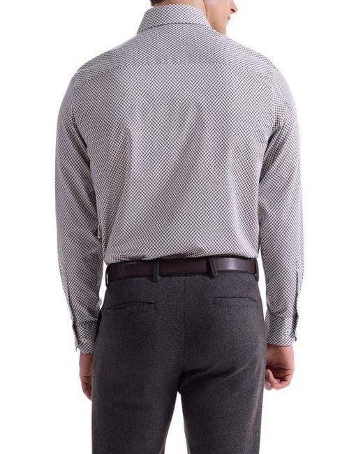 Bugatchi Alvin Shaped Fit Herringbone Button-Up Shirt in Blue for Men ...