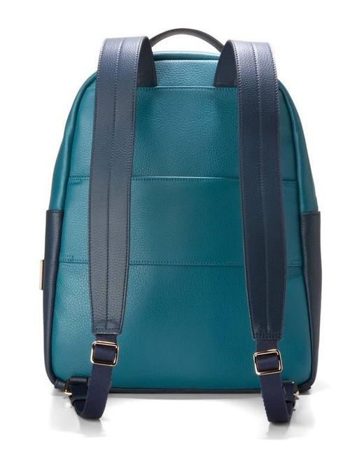 Cole Haan Davis Leather Backpack in Blue | Lyst