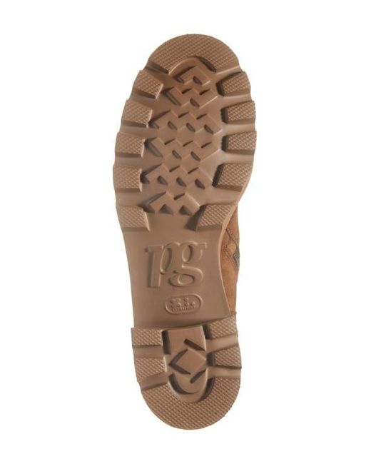 Paul Green Suede Lug Sole Utility Boots in Brown | Lyst