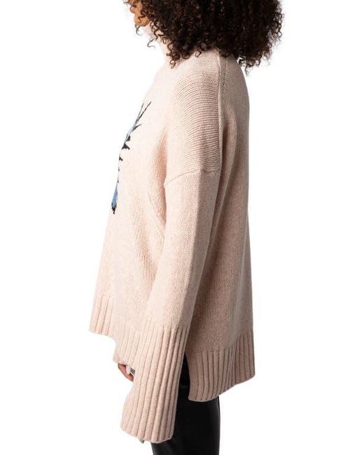 Zadig & Voltaire Alma We Heart Spike Merino Wool Turtleneck Sweater in ...