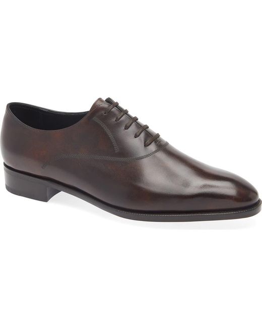 John Lobb Luke Wholecut Oxford in Brown for Men | Lyst