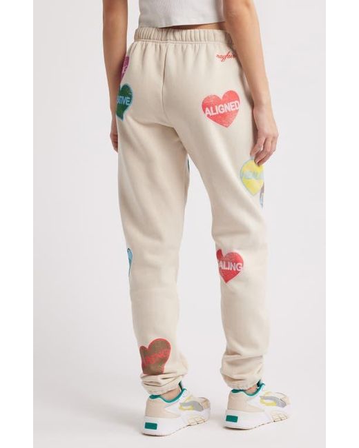 The Mayfair Group How's Your Heart Sweatpants in Natural | Lyst
