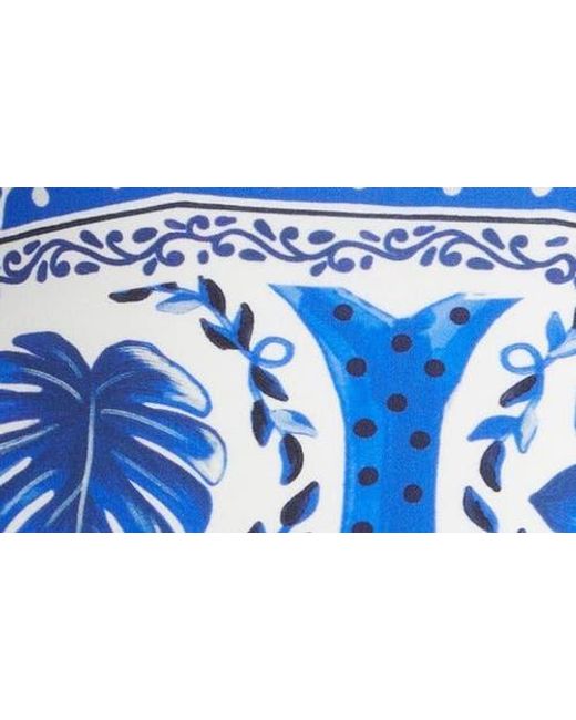 FARM Rio Tile Dream One-Piece Swimsuit in Blue | Lyst