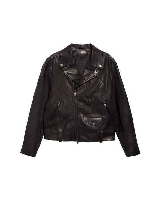 Amiri Hollywood Appliqué Leather Biker Jacket in Black for Men | Lyst