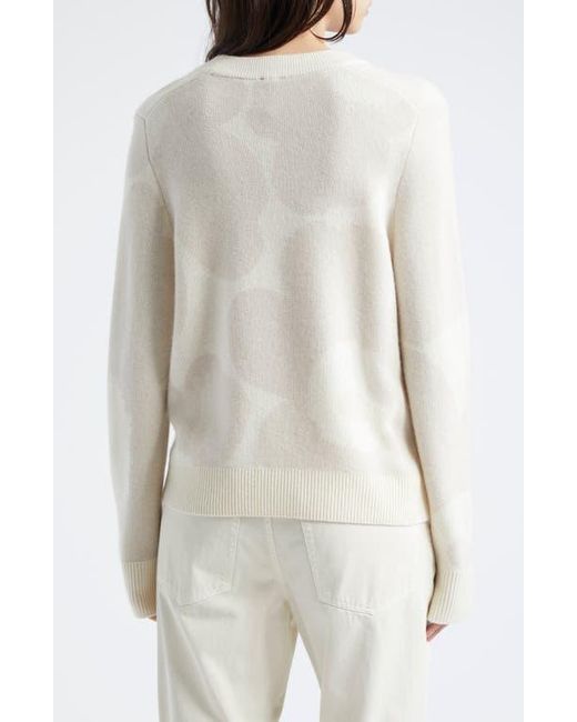 Marimekko Aukio Unikko Wool & Cashmere Sweater in White | Lyst