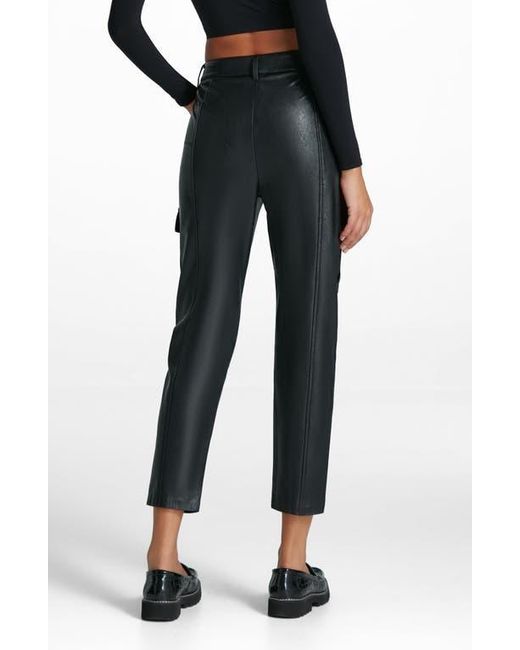 Commando Faux Leather Cargo Pants in Black | Lyst
