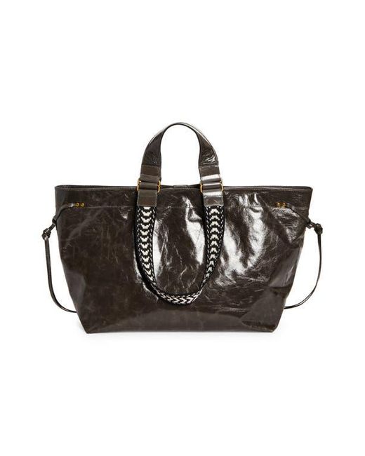 Isabel Marant Wardy Xo Capsule Leather Shopper Tote in Black | Lyst