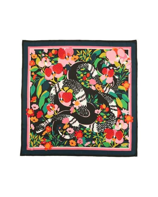 Kate Spade Garden Snake Silk Square | Lyst