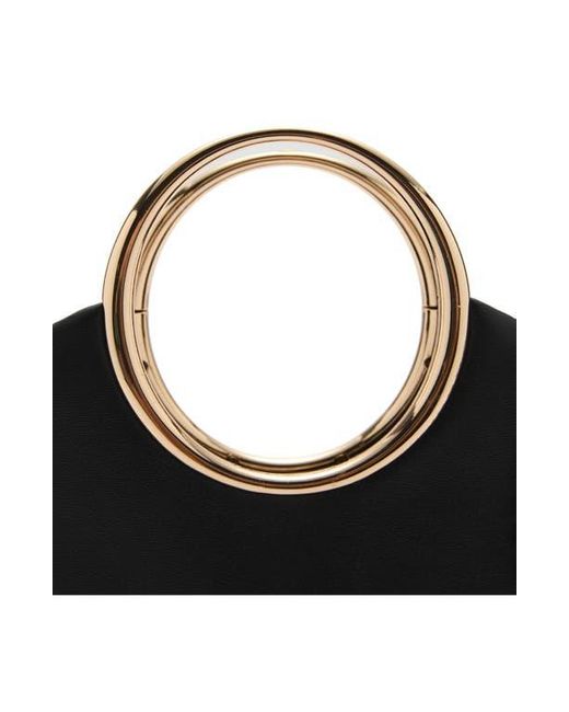 Mango Faux Leather Bracelet Handle Bag in Black | Lyst