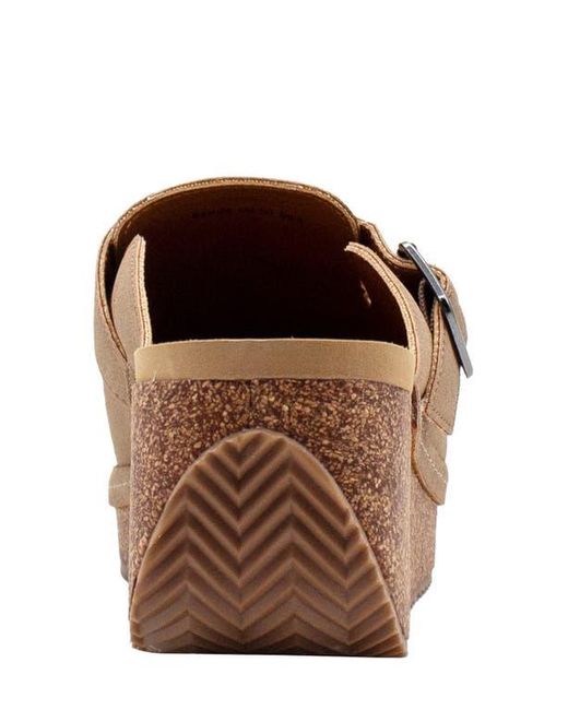 Volatile Thayer Platform Wedge Clog in Natural | Lyst