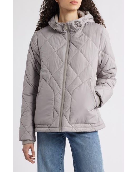Bernardo Quilted Packable Puffer Jacket in Gray | Lyst