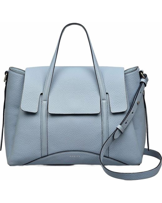 Radley The Chancery Flapover Satchel Bag in Blue | Lyst