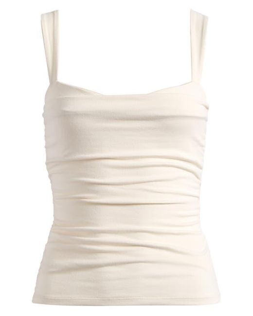 Reformation Trish Ruched Tank in Blue | Lyst