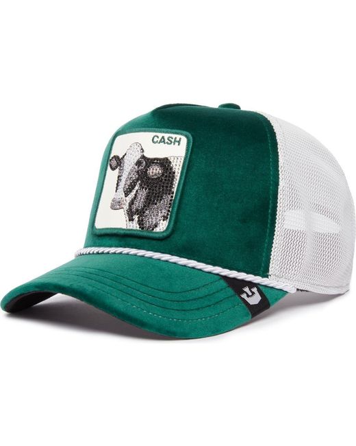 Goorin Bros Emerald Cow Satin Front Trucker Hat in Green for Men | Lyst