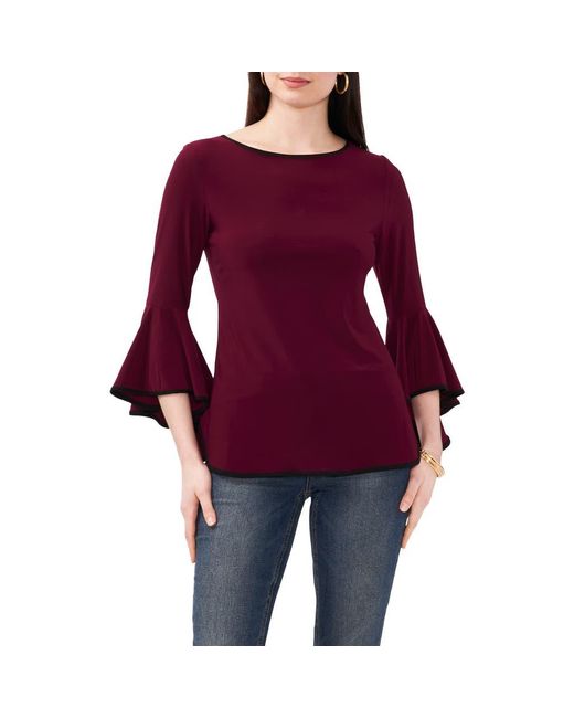 Chaus Bell Sleeve Top in Red | Lyst