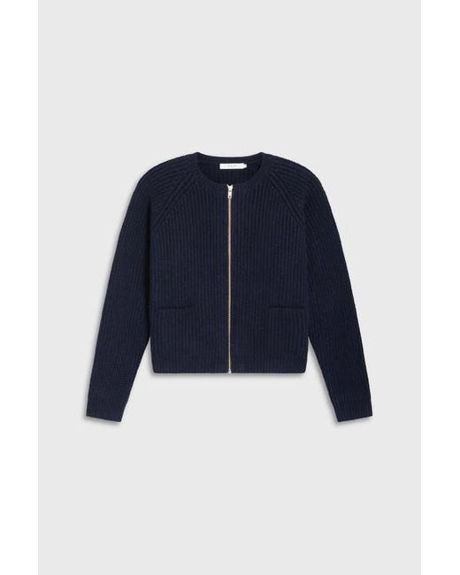 ALMINA CONCEPT Knit Zip Up Cardigan in Blue | Lyst