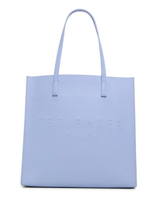 Ted Baker Soocon Faux Leather Tote in Blue | Lyst