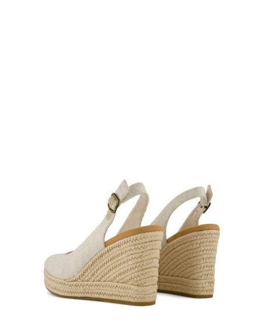 TOMS Camilla Slingback Espadrille Peep Toe Platform Wedge Sandal in ...