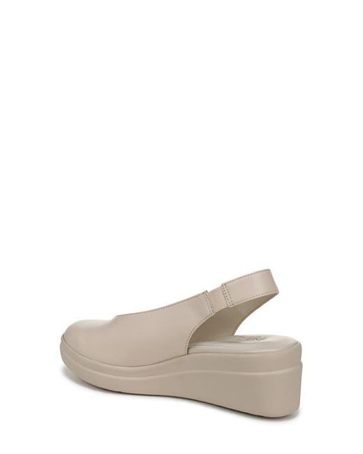 Naturalizer Sutton Slingback Platform Wedge Pump in White | Lyst