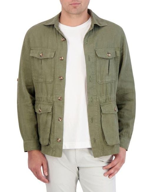 Robert Graham Sahara Linen Jacket in Green for Men | Lyst