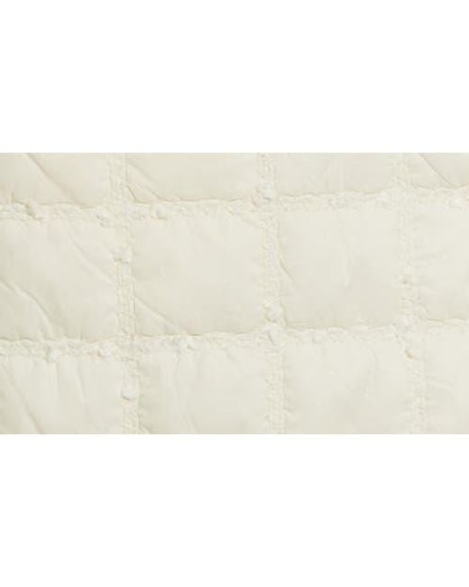 Cece Boucle Quilted Longline Jacket in White | Lyst