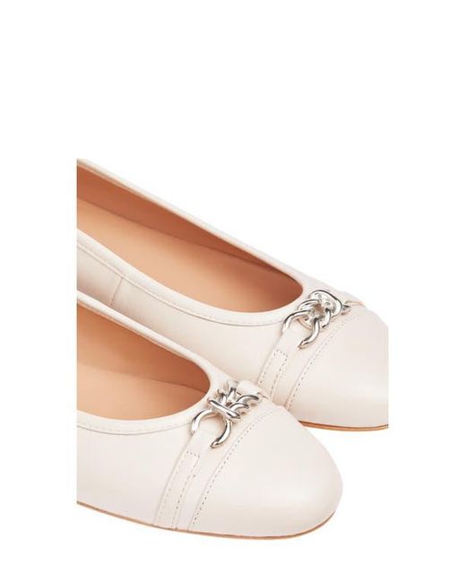 LK Bennett Brielle Cap Toe Flat in Pink | Lyst