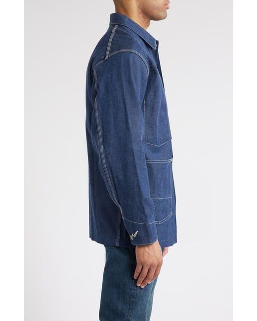 Edwin Denim Chore Jacket in Blue for Men | Lyst